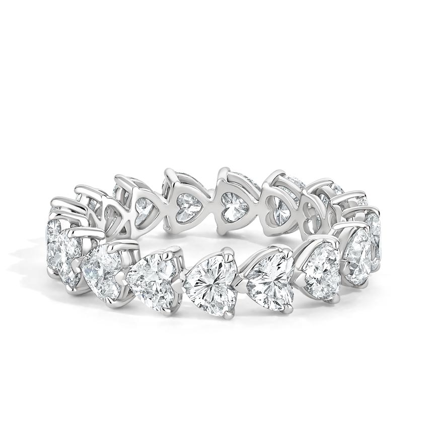 Heart Shaped Lab Diamond Eternity Ring (3 ct. tw.) - Brilliant Earth