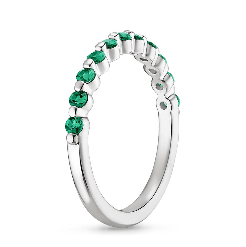 Round Lab Emerald Half Eternity Band | Marseille