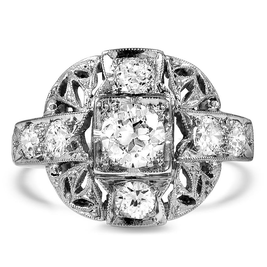 Art Deco Diamond Vintage Ring | Kent | Brilliant Earth