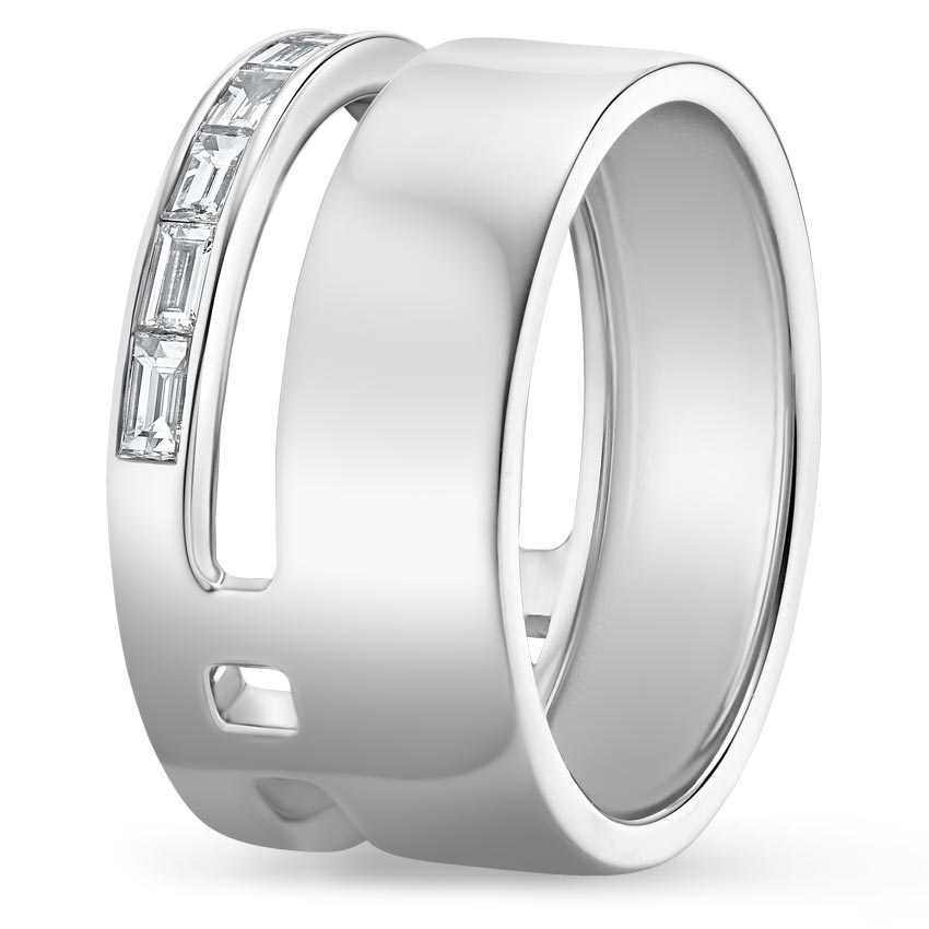 Abierta Diamond Ring in Platinum