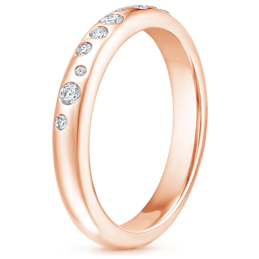 Mosaic Diamond Ring in 14K Rose Gold