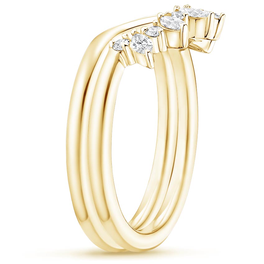 Marquise and Round Diamond Nesting Ring Stack | Sunburst | Brilliant Earth