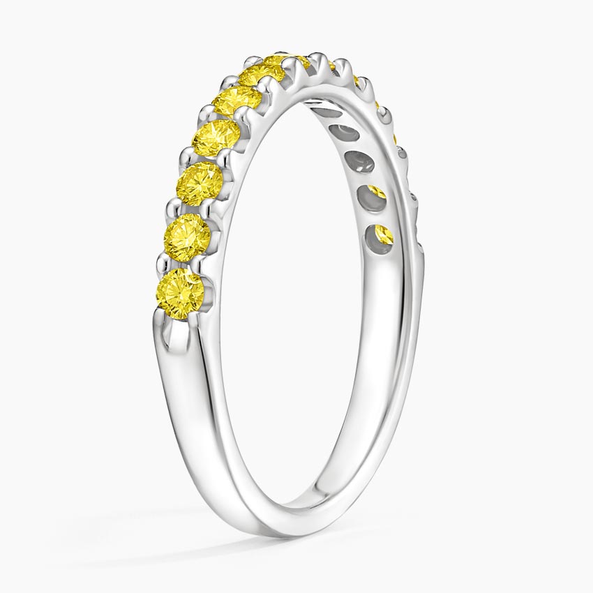 Yellow Lab Diamond Ring (1/2 ct. tw.) in 18K White Gold