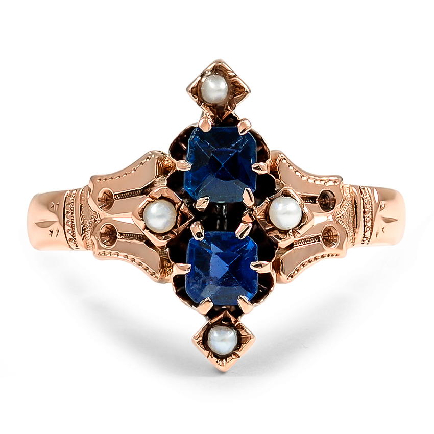 Victorian Sapphire Vintage Ring | Jonelle | Brilliant Earth