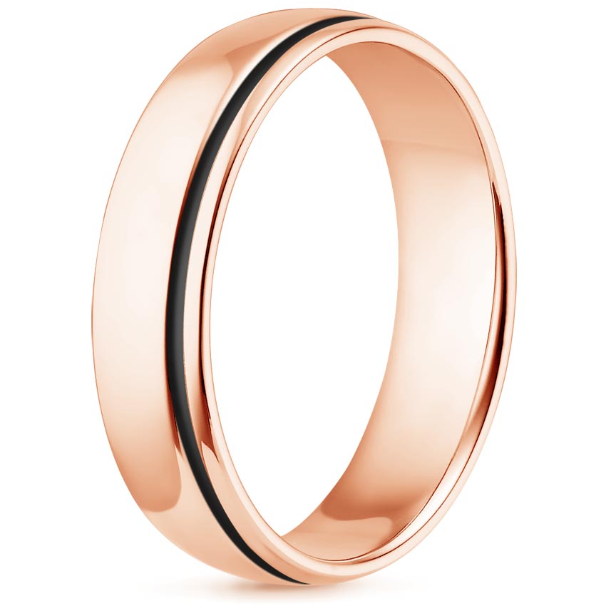 Acadia Wedding Ring in 14K Rose Gold