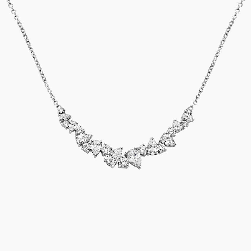 Olivetta Lab Diamond Necklace 1 1 2 ct. tw. 18K White Gold