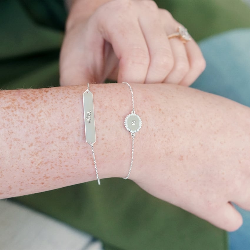 Silver Engravable Bar Bracelet | Brilliant Earth
