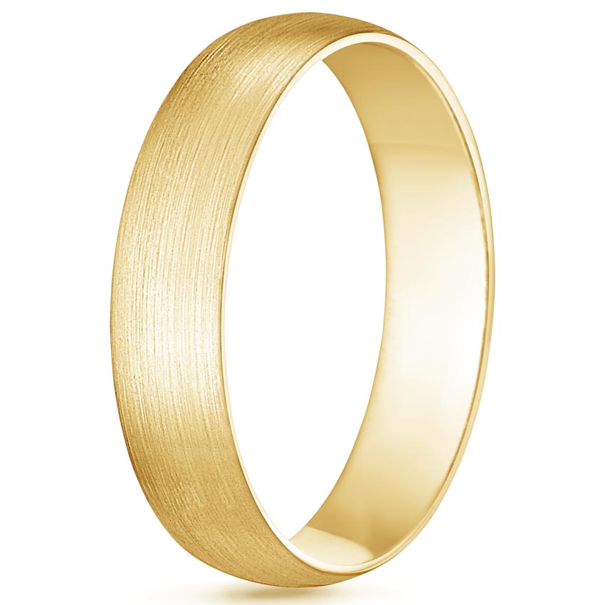 Matte Slim Profile 4mm Wedding Ring - Brilliant Earth
