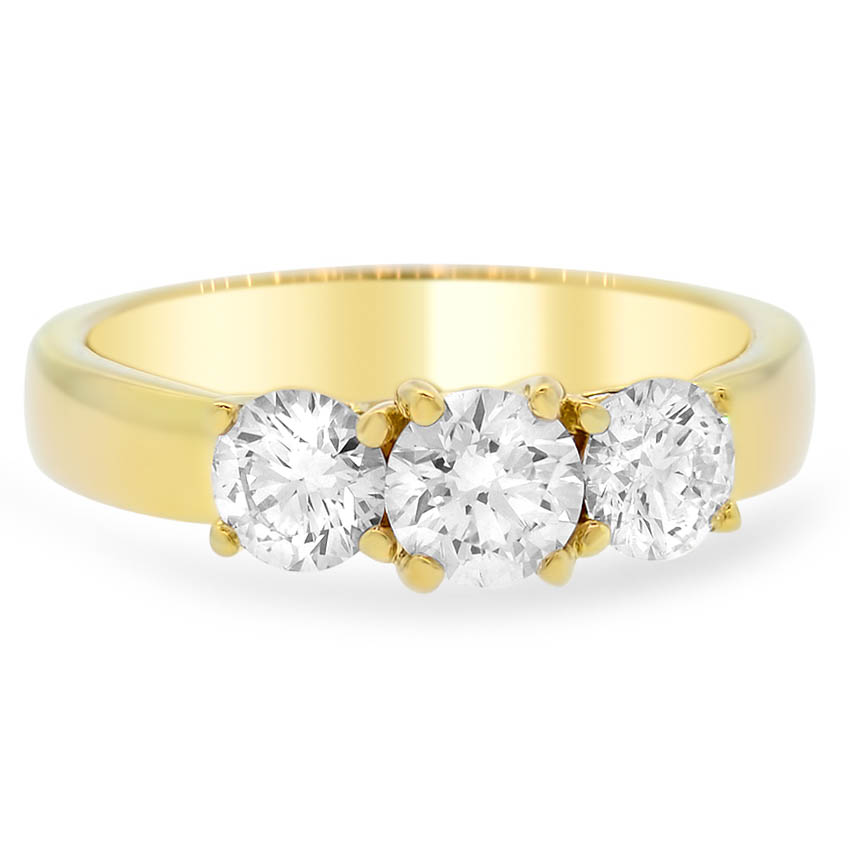 Custom Three Stone Trellis Ring | Brilliant Earth