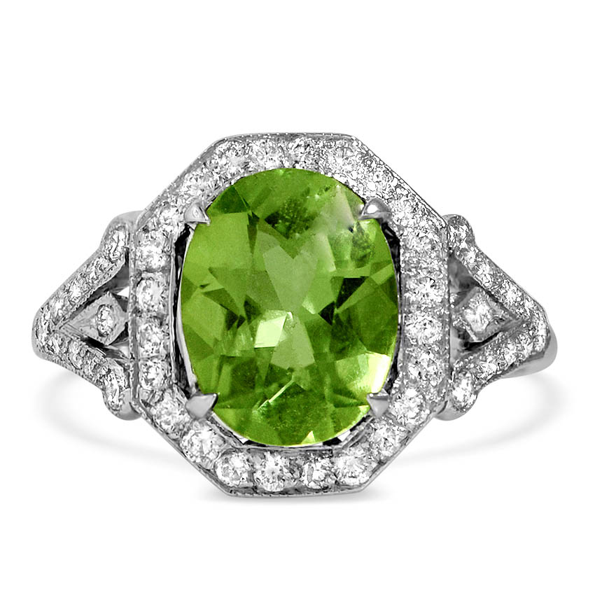 Modern Peridot Cocktail Ring | Bobbybrook | Brilliant Earth
