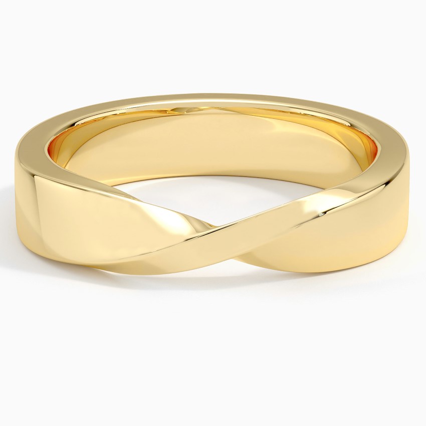 Mobius 5mm Wedding Ring in 14K Rose Gold