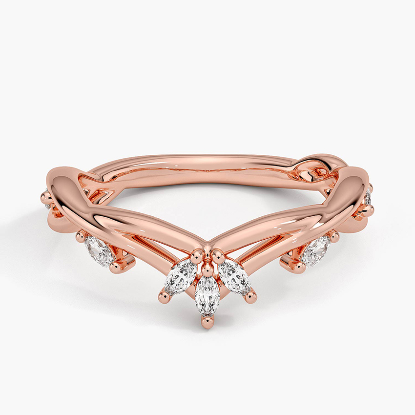 Secret Garden Contour Diamond Ring (1/4 ct. tw.) in 14K Rose Gold