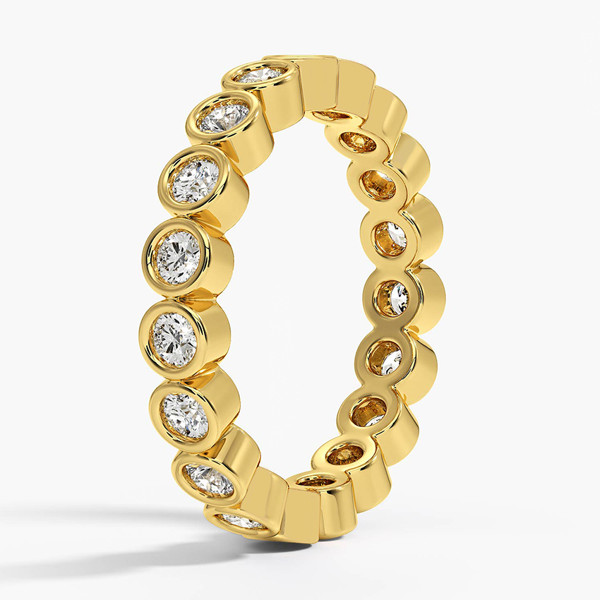 Bezel Round Eternity Diamond Ring