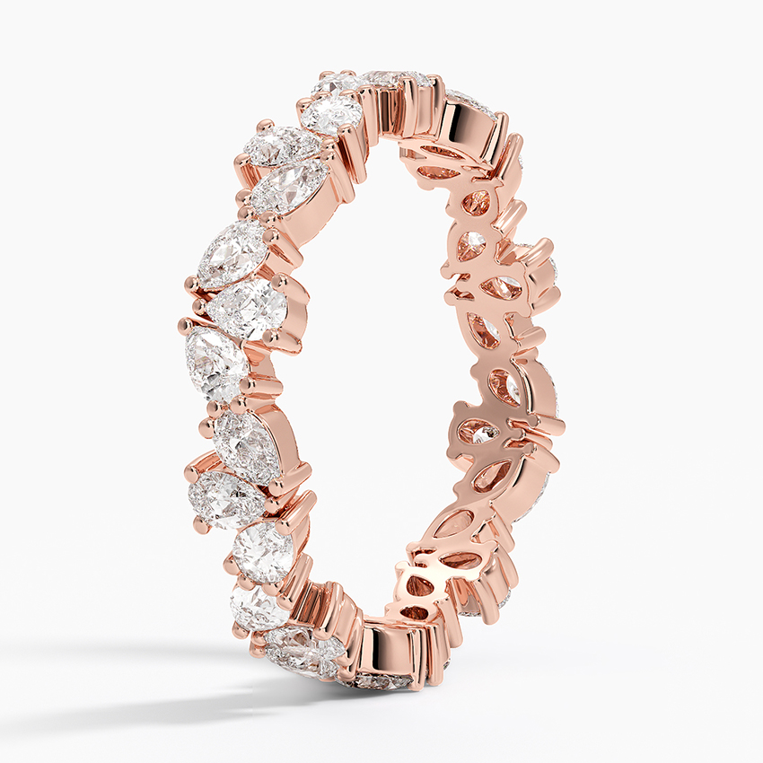 Clemente Eternity Diamond Ring in 14K Rose Gold