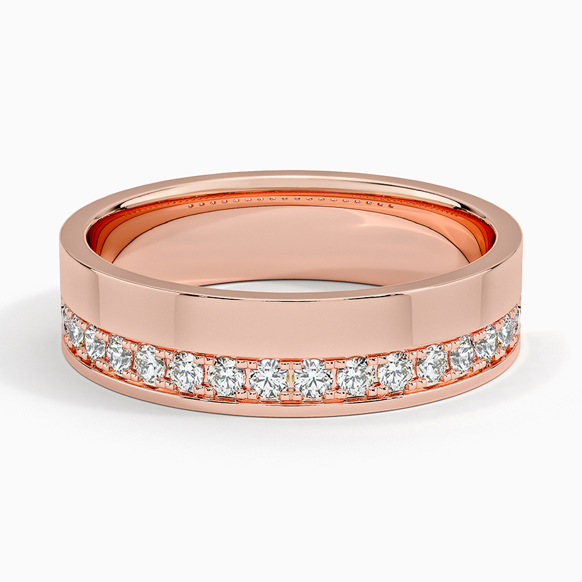 Austin Diamond 5.5mm Wedding Ring (1/3 ct. tw.) in 14K Rose Gold