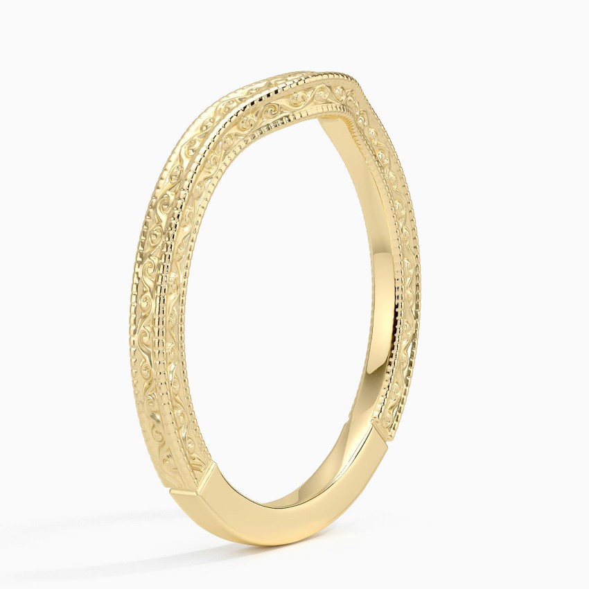 Hudson Contoured Ring in 18K Yellow Gold