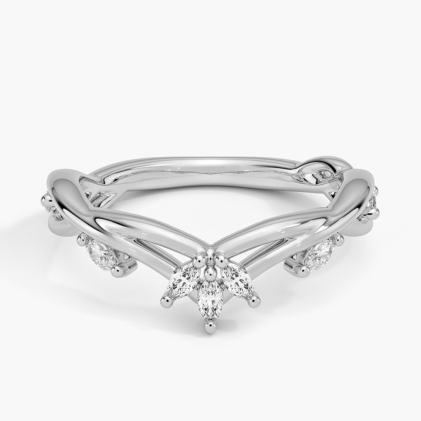 Secret Garden Contour Diamond Ring (1/4 ct. tw.) in 18K White Gold