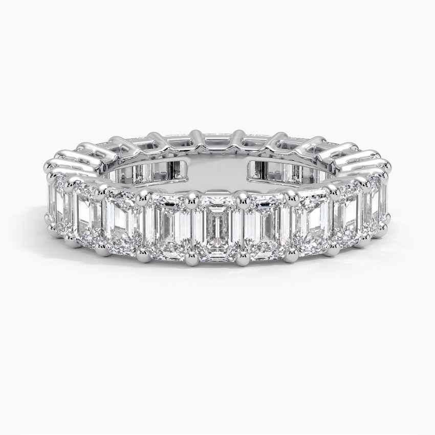 Emerald Eternity Diamond Ring (5 ct. tw.) in Platinum