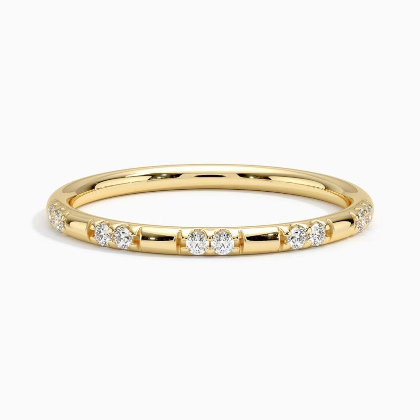 Duo Diamond Ring in 18K Yellow Gold