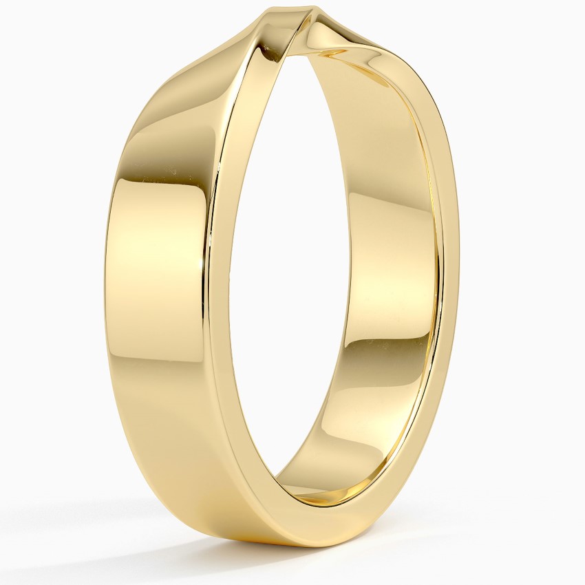 Mobius 5mm Wedding Ring in 18K Yellow Gold