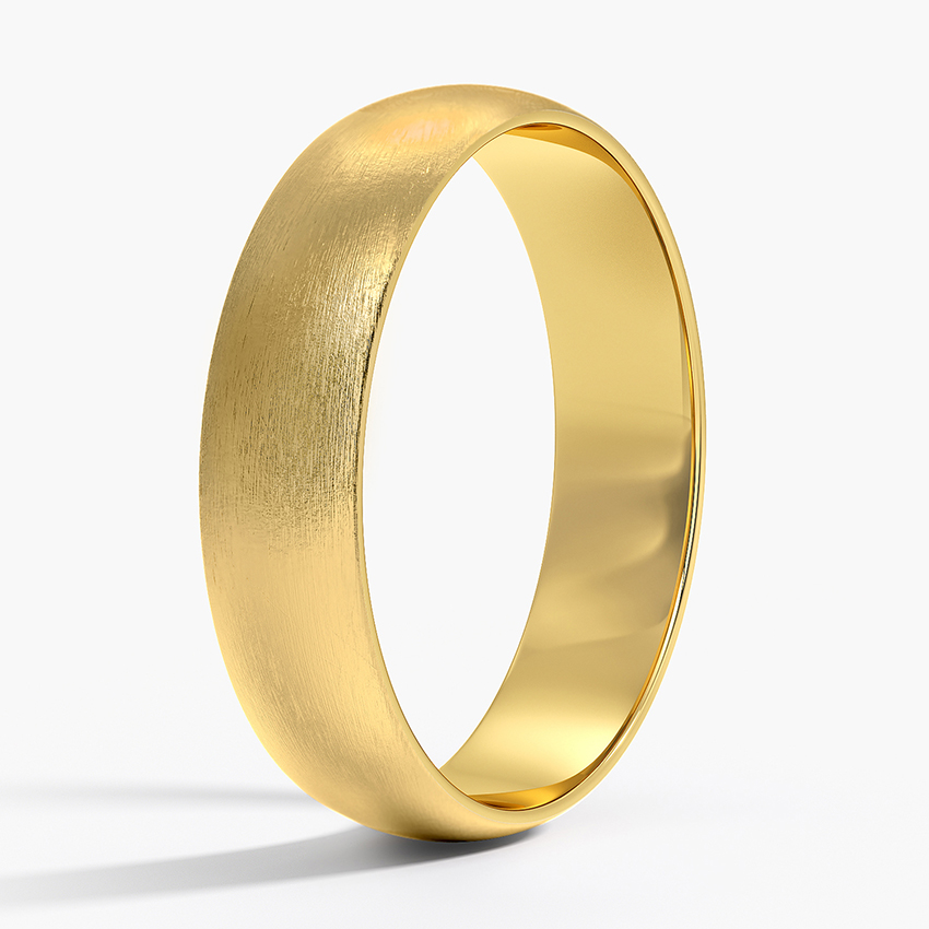 Matte Slim Profile 5mm Wedding Ring - Brilliant Earth