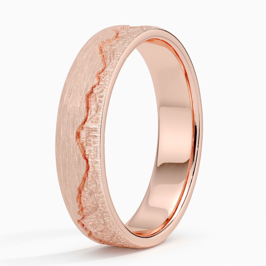 Yosemite 5mm Wedding Ring in 14K Rose Gold