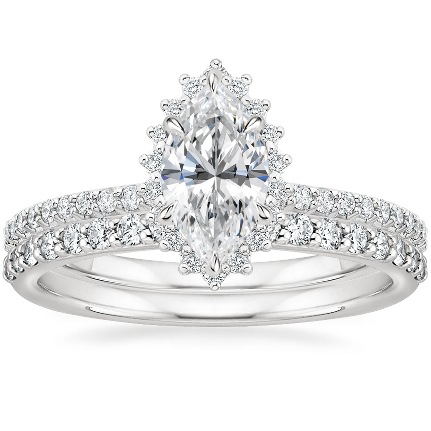 18K White Gold Era Diamond Ring (1/4 ct. tw.) with Petite Shared Prong ...