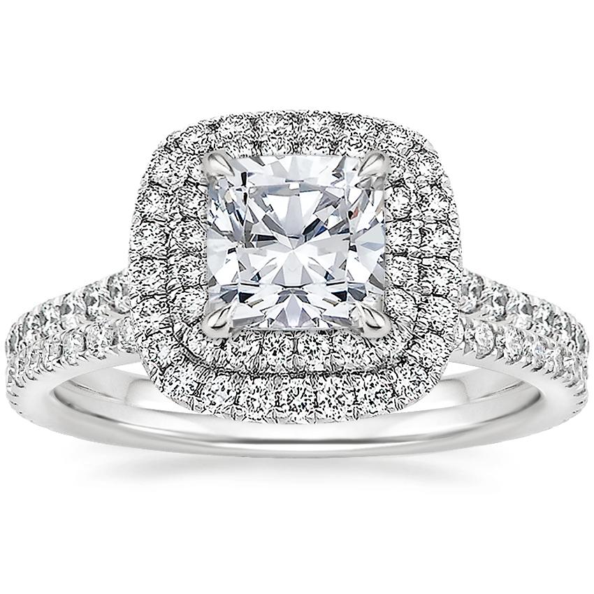Platinum Soleil Diamond Ring with Luxe Ballad Diamond Ring (1/4 ct. tw ...