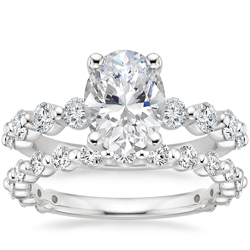 18K White Gold Monaco Diamond Ring (2/3 ct. tw.) with Luxe Marseille ...