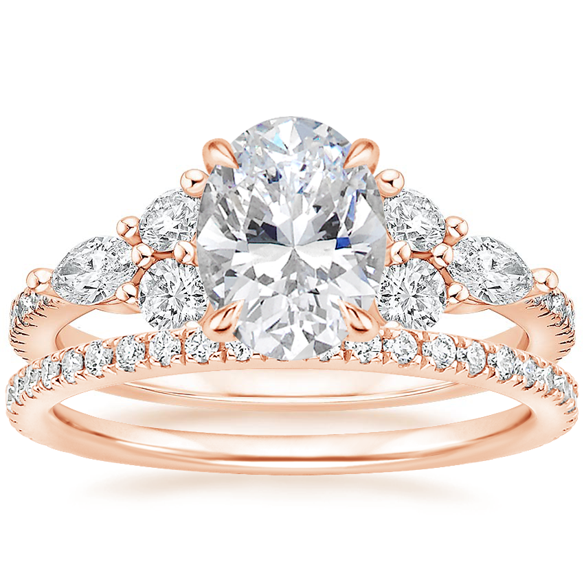 14K Rose Gold Luxe Nadia Diamond Ring (1/2 ct. tw.) with Luxe Ballad ...