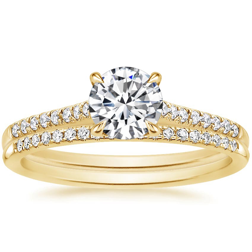 14K Rose Gold Lissome Diamond Ring (1/10 ct. tw.) with Whisper Diamond ...