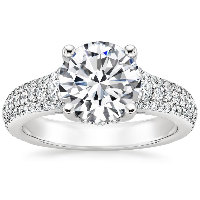 Three Row Diamond Engagement Ring | Nora | Brilliant Earth