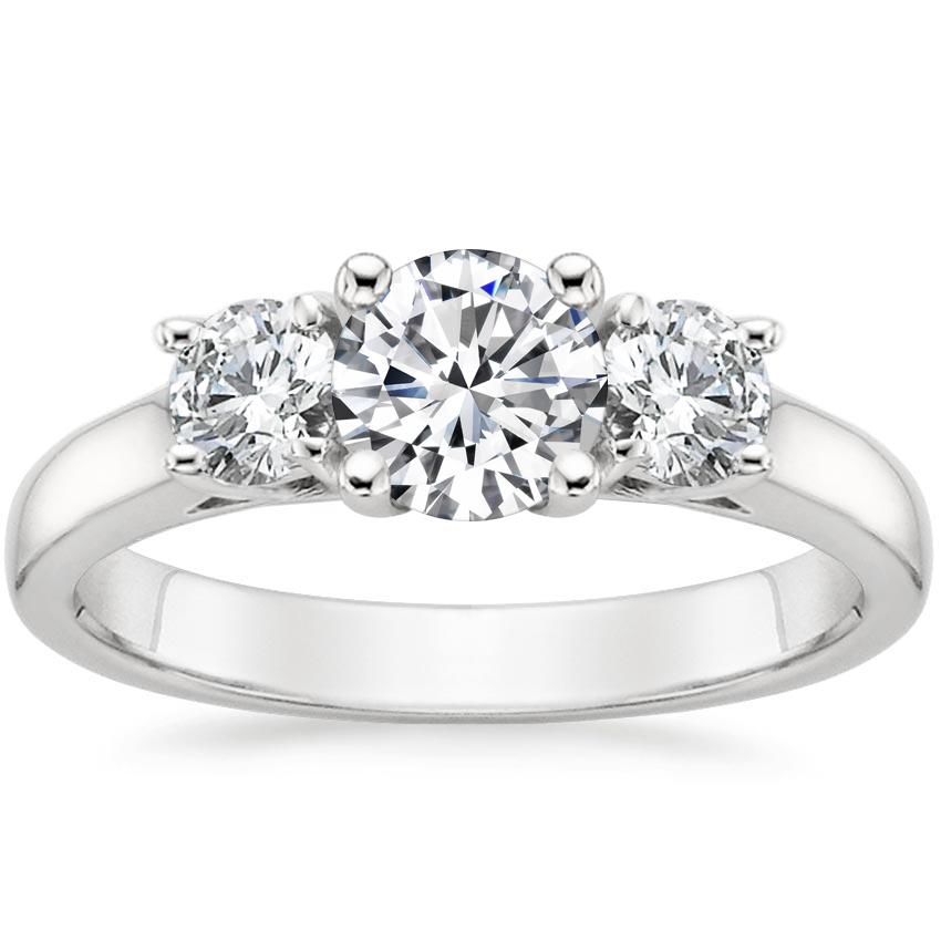 Three Stone Trellis Diamond Ring | Brilliant Earth