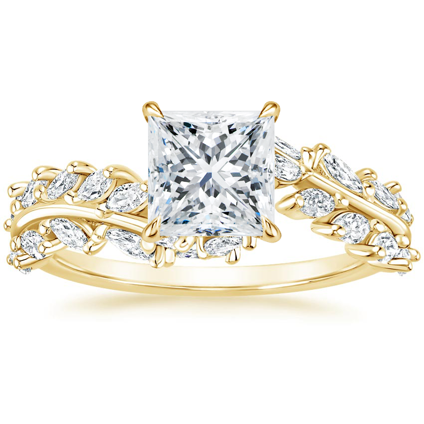 18K Yellow Gold Winding Ivy Diamond Ring (3/4 ct. tw.)