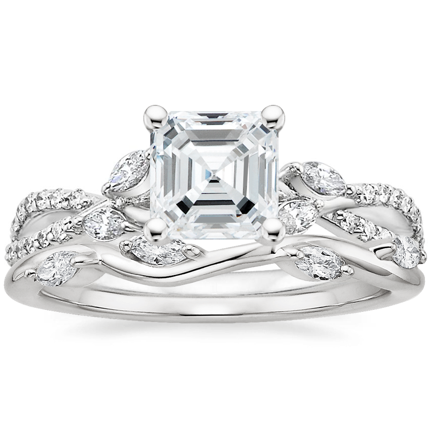 Luxe Willow Diamond Ring (1/4 ct. tw.) with Winding Willow Diamond Ring ...