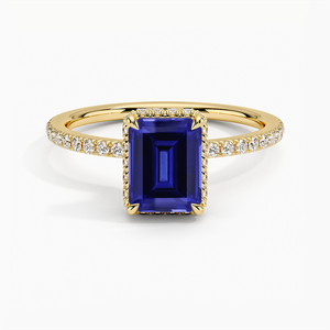 Sapphire Gala Diamond Ring in 18K Yellow Gold | Brilliant Earth