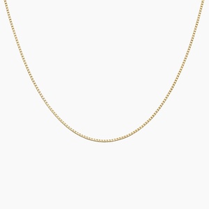Riley 18 in. Box Chain Necklace (1.2mm) in 14K Yellow Gold | Brilliant ...