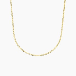 Quincy 16 in. Mirror Chain Necklace in 14K Yellow Gold | Brilliant Earth