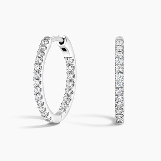 Lab Diamond Hoop Earrings | Brilliant Earth