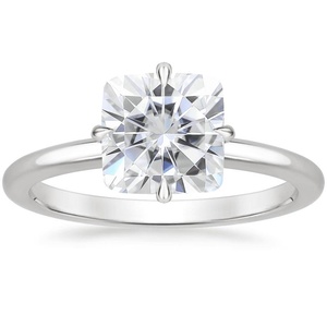 Moissanite North Star Solitaire Ring in 18K White Gold | Brilliant Earth