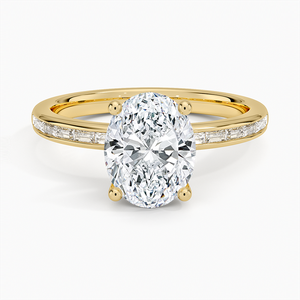 Tabitha Channel Set Baguette Diamond Ring in 18K Yellow Gold ...