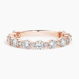 Stacia Lab Diamond Wedding Ring in 14K Rose Gold | Brilliant Earth