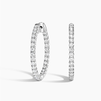 Lab Diamond Hoop Earrings | Brilliant Earth