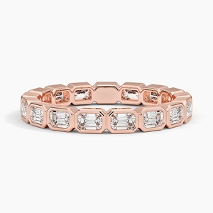 East-West Bezel Emerald Cut Eternity Diamond Ring (1 1/2 ct. tw.) in ...