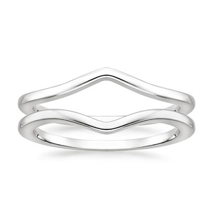 Chevron Nested Ring Stack in Platinum | Brilliant Earth