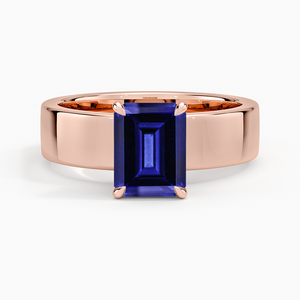 Lab Grown Sapphire Alden Lab Diamond Ring in 14K Rose Gold | Brilliant ...