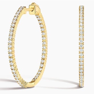 Lab Diamond Hoop Earrings | Brilliant Earth